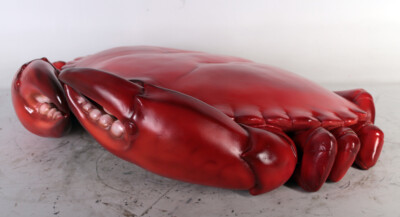 Small Red Crab Colossal Crustacean Grand King Crab Over Sized Statue ...