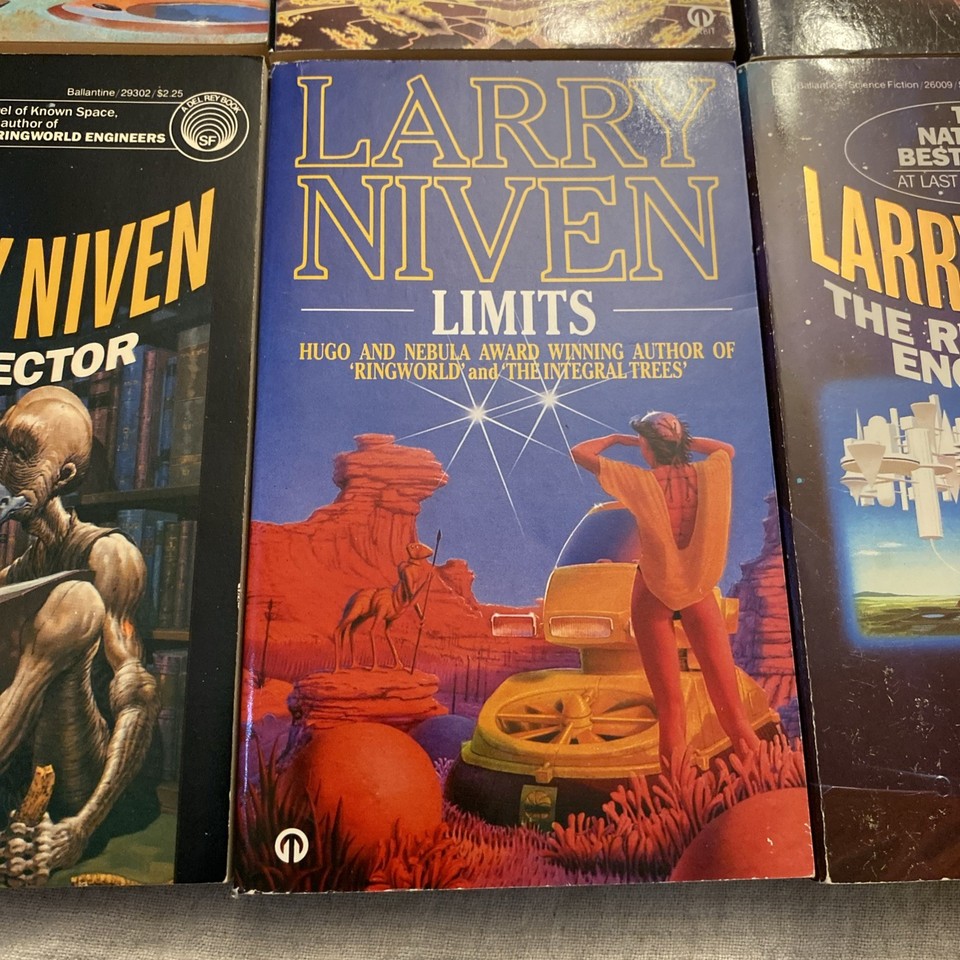 Larry Niven Lot Of 11 Sci-Fi Fantasy Vintage Paperback Novels Ringworld ...