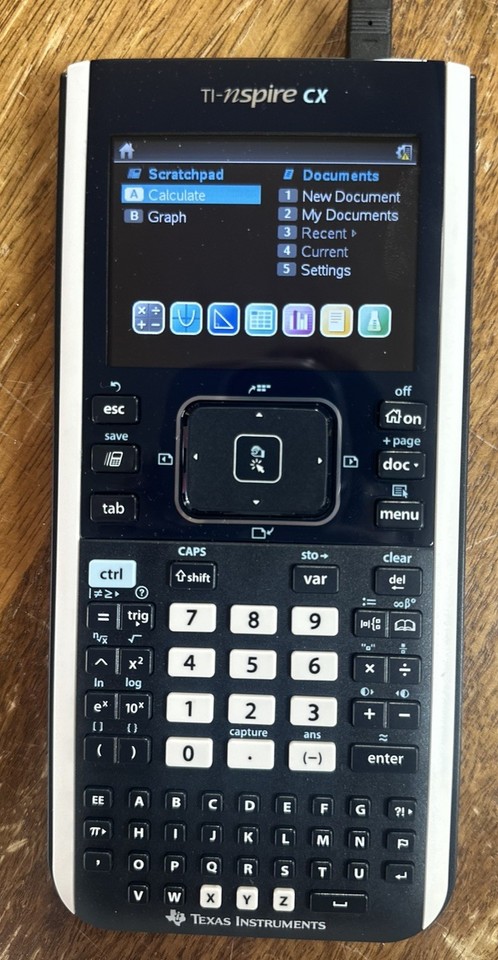 Texas Instruments TI-Nspire CX Graphing Calculator w/ Cable & Manual | eBay