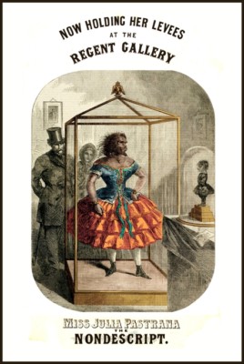 VICTORIAN FREAK SHOW ATTRACTION JULIA PASTRANA IN LONDON POSTER A3 ...
