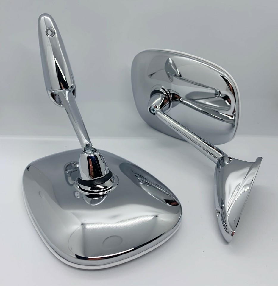 Universal Classic Car WING & DOOR MIRROR VINTAGE SPORT RACING CAR 📏65mm ...