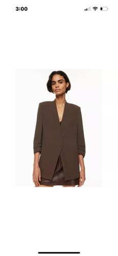 Barton Brown Dress Blazer 3/4 Sleeve | eBay