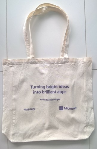 Microsoft Cloth Bag 45X40cm Shopping Tote Natural Eco-Friendly | eBay ...