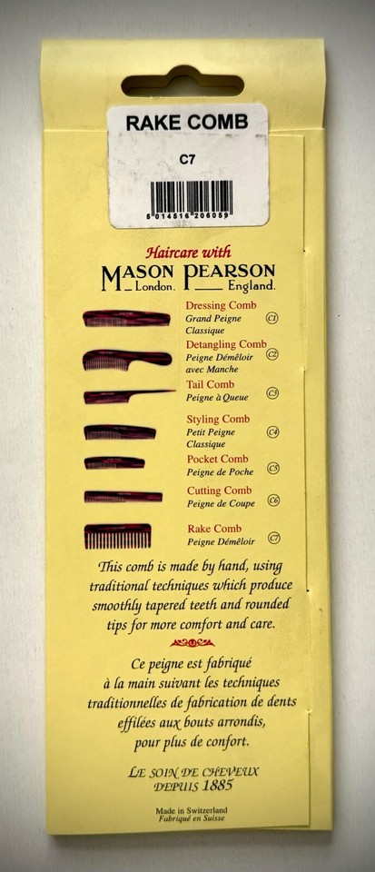 Original Mason Pearson Hairbrush & Combs - Worldwide Shipping | eBay