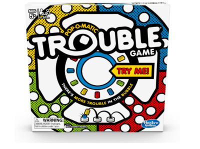 Hasbro Gaming Trouble Board Game for Kids Ages 5 and Up 2-4 Players ...