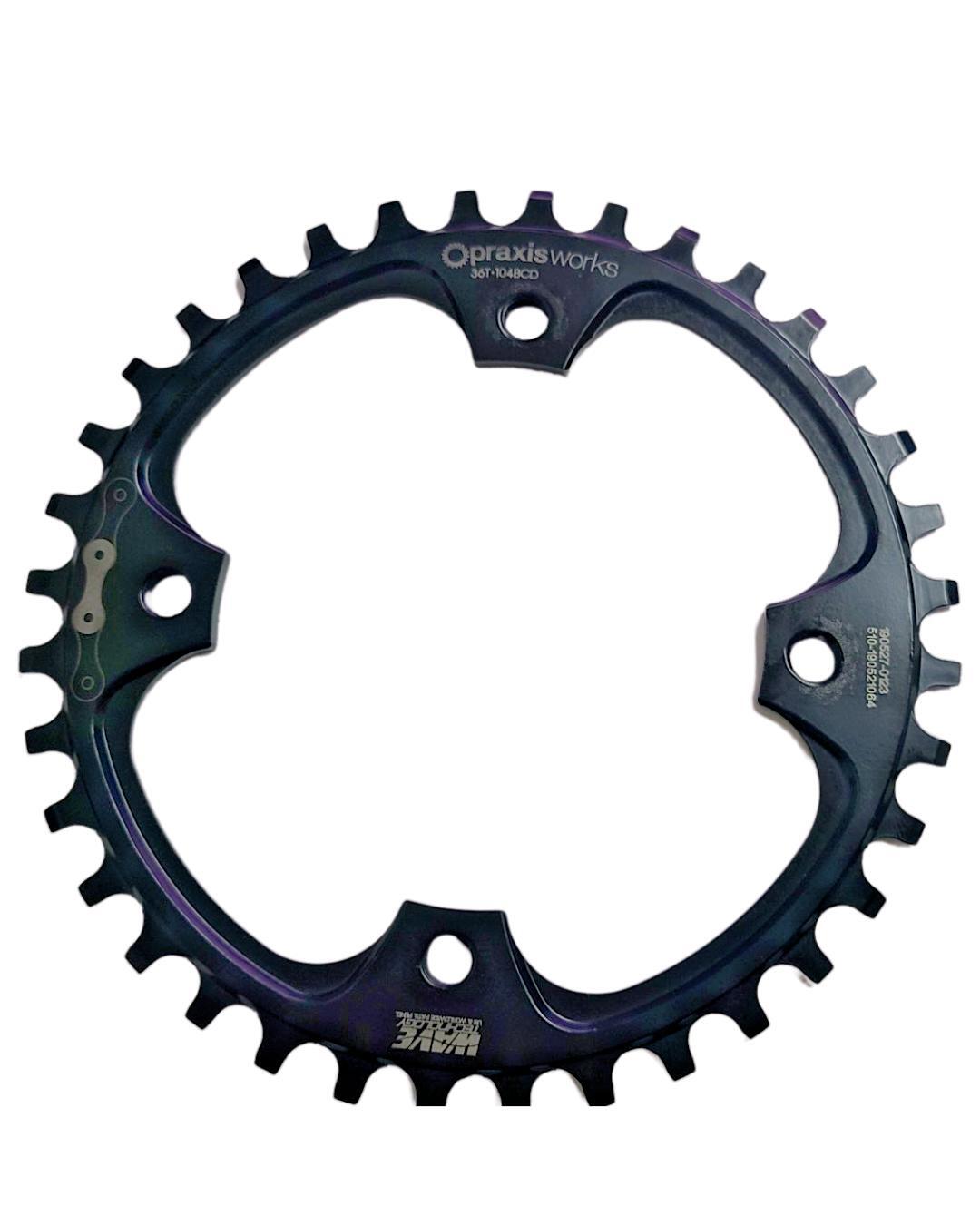Praxis Works Wave Ebike 36T 10 -12 speed Chainring 104BCD Motor Narrow ...