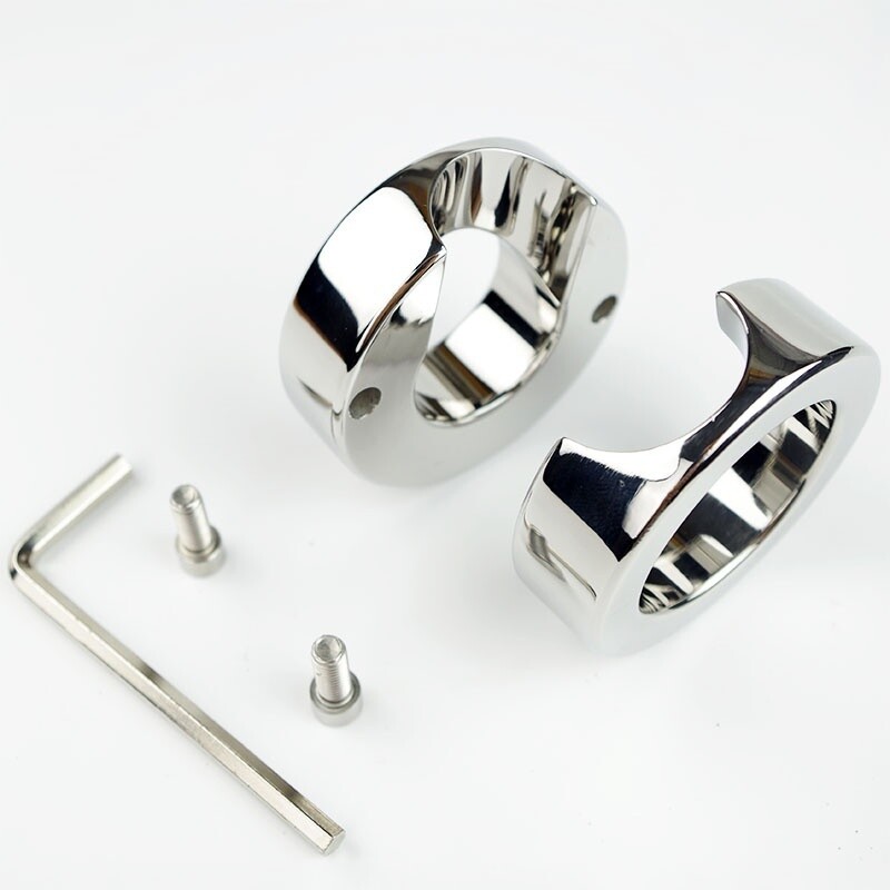 Stainless Steel Testicle Ball Stretcher Ball Scrotum Male Restraint ...