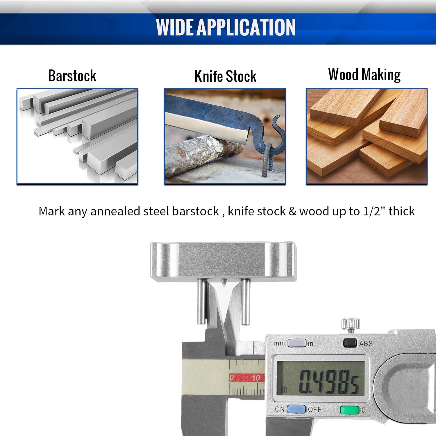 Knife Making Metal Scribe Tool Precision Height Gauge Scriber Center ...