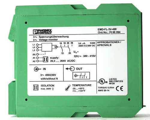 Relais De Surveillance Phoenix Contact EMD-FL-3V-400 | eBay