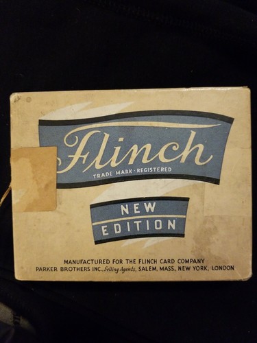 Vintage Card Game Flinch With Instructions Original box 1934 Parker ...