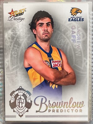 2020 Select Prestige Brownlow Predictor Platinum BPP33 Andrew Gaff #019 ...