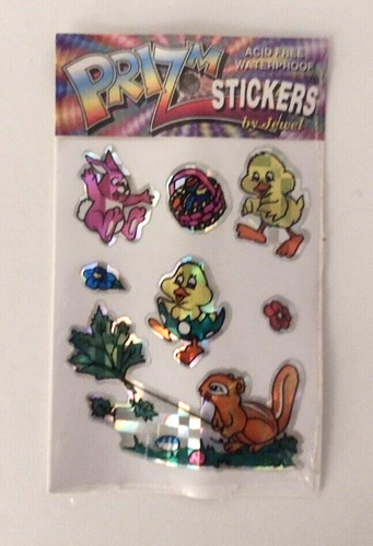 Vtg Prizm Easter Stickers By Jewel Acid Free | eBay