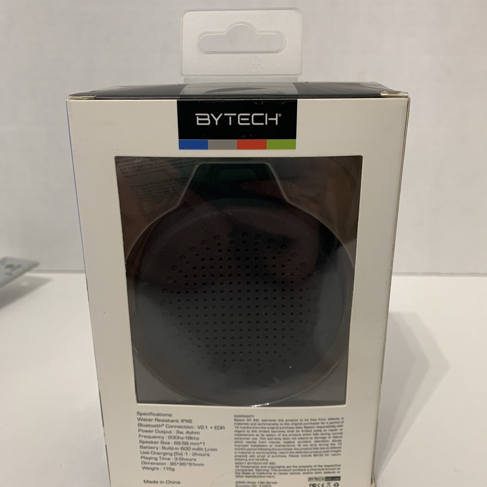 BYTECH Universal Wireless Speaker Water Resistant Rechargeable | eBay