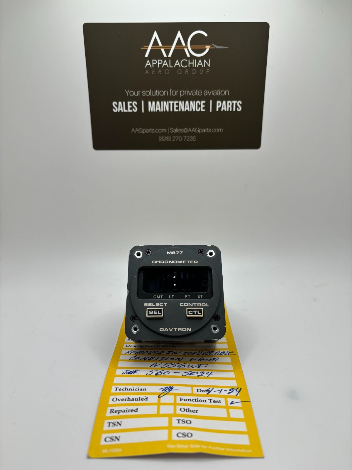 Davtron M877 Chronometer P/N 877, Serviceable Condition, Function ...