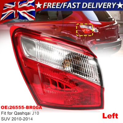 Left Passenger Rear Tail Light Lamp For Nissan Qashqai 2010 2011 2012 ...