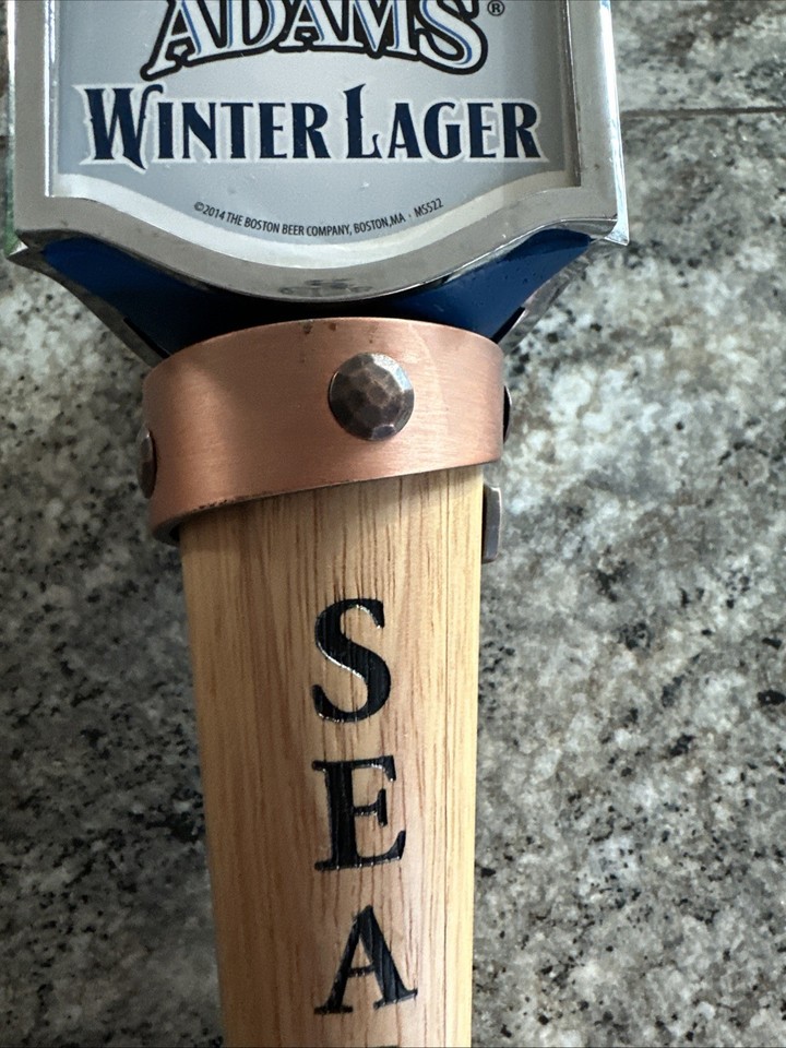 Samuel Adams Winter Lager Beer Keg Tap Handle Wood Copper 9” | eBay