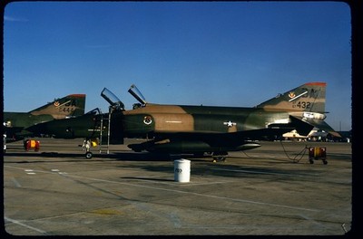 721-02 ORIGINAL K64 AIRCRAFT SLIDE: USAF McDD RF-4C Phantom 67-0432/BA ...