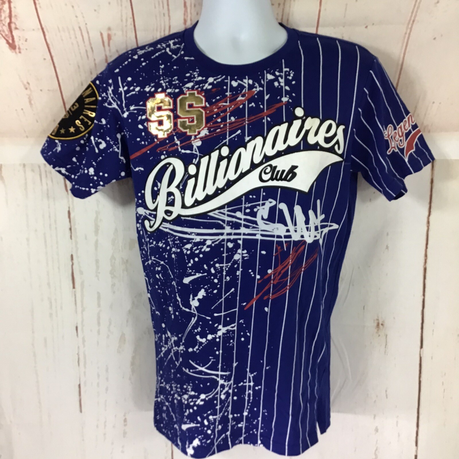 Switch Remarkable Billionaires Club Blue Cotton T Shi… - Gem