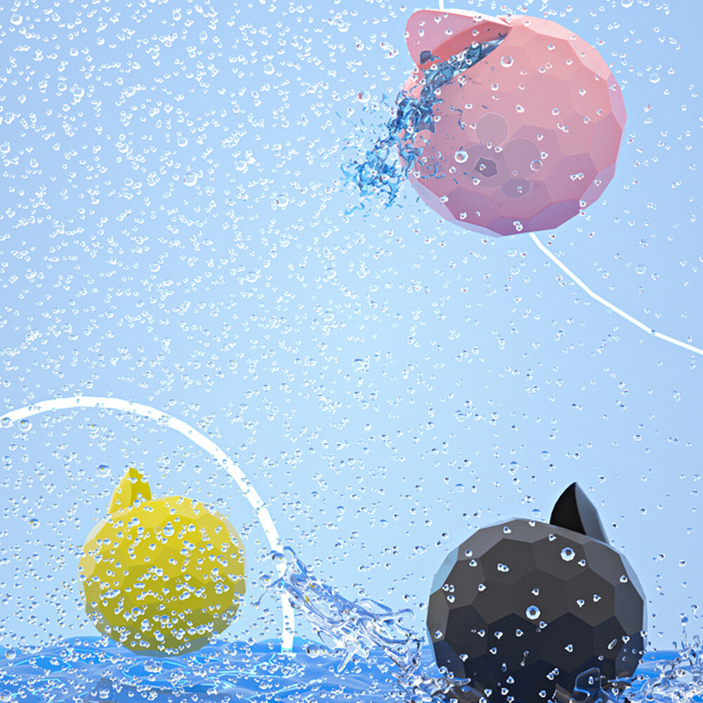 4pcs Water Bomb Splash Balls Silicone Pool Reusable Water Balloon ...