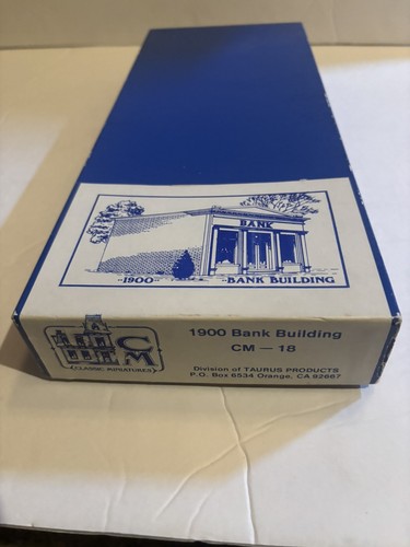 Classic Miniatures 1900 Bank Building HO Scale Kit #CM-18 | eBay