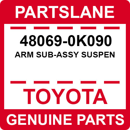Toyota Genuine 480690K090 Arm Sub-assy Suspen 48069-0k090 for sale ...