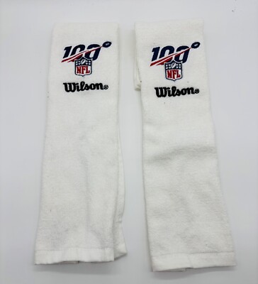 NFL Quarterback Wilson Football Towel 100 Year Anniversary Set of 2 | eBay