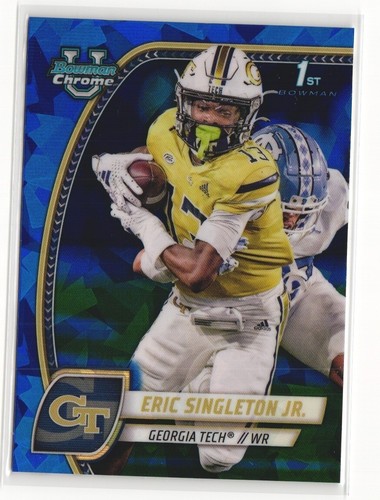 2024 Bowman U Chrome Sapphire #71 Eric Singleton Jr. Georgia Tech | eBay