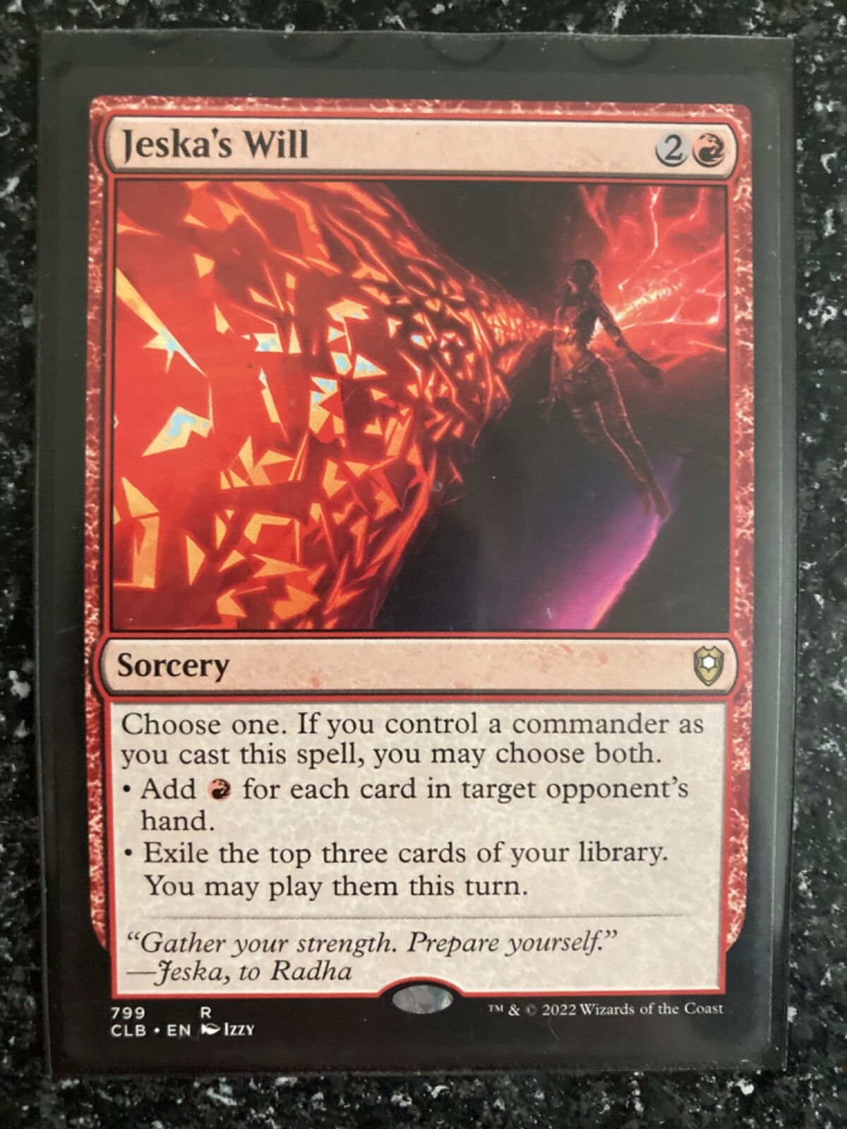 MTG Jeska's Will Commander Deck: Commander Legends: Battle for Baldur's ...