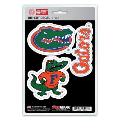 Florida Gators Decal Die Cut Team 3 Pack [NEW] Car Truck Auto Sticker ...