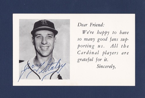 Jerry Staley signed St. Louis Cardinals vintage baseball postcard | eBay