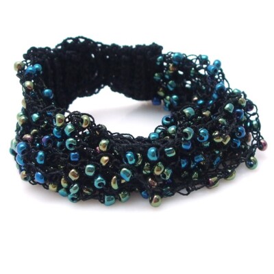 Multi Strand Streamers Mix Color Beads Toggle Bracelet | eBay