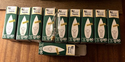 10 Ten REPLACEMENT BULBS SLi Lighting Extra life 3000hrs 60Tccl E12 ...