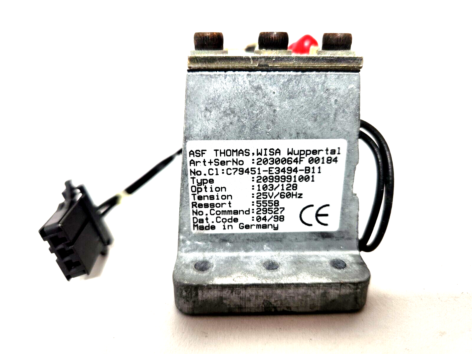 ASF THOMAS 2030064F C79451-E3494-B11 2099991001 Ultramat Sample Gas ...