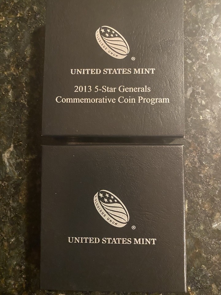 2013 5-Star Generals Proof Silver Dollar $1 Commemorative Coin ...