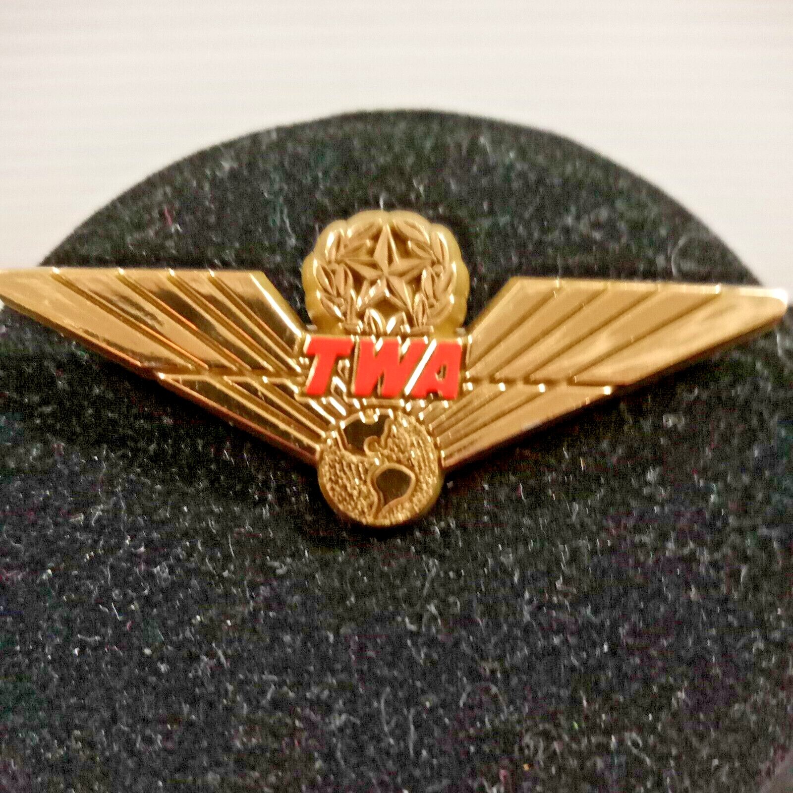Vintage Stoffel Seals Pin TWA Jr Pilot Wings Pat Pending (FC 93/4 D567 ...