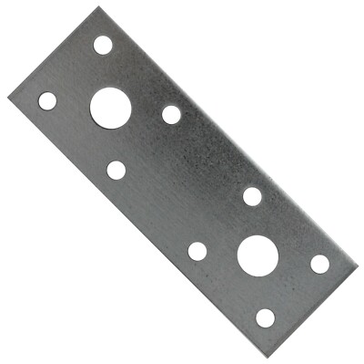 15x Flat Connecting Joining Plate Galvanised Heavy Duty Size Steel ...