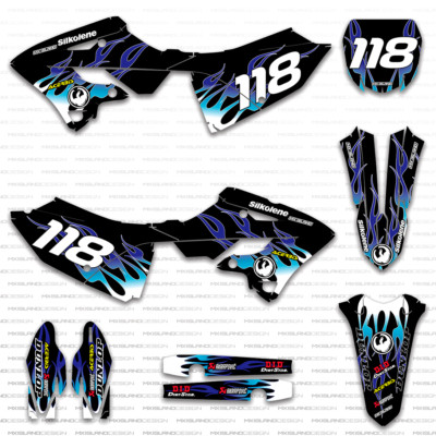 Mx GRAPHICS DECALS STICKERS KIT FOR YAMAHA YZ 125x/250x 125X 250X 2023 ...