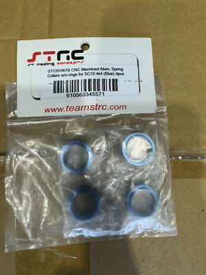 ST RC STC91067B: Team Associated Gray STRC Spring Collars w/O-Ring SC10 ...