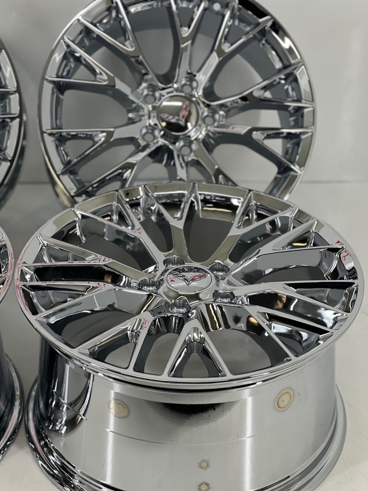 18" 19" Chrome Chevrolet Corvette C3 C4 C5 C6 C7 Rims 19" x10 18"x 9 | eBay