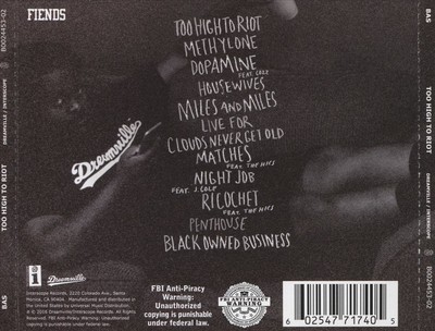 BAS (RAPPER) - TOO HIGH TO RIOT [PA] NEW CD 602547717405| eBay