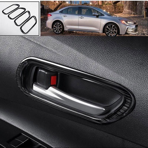 Black Titanium Inner Door Handle Frame Trim For Toyota Corolla 2020 ...