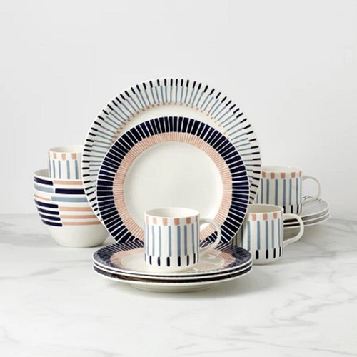 Lenox China Kate Spade BROOK LANE 16 Piece Dinnerware Set - N/O ...