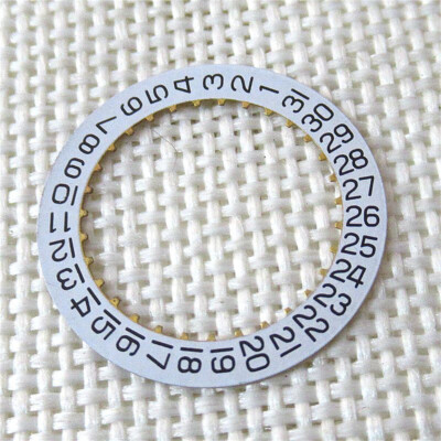 White Date Disk Wheel Date Wheel Generic Fit for Movement 2824 Date@3 ...