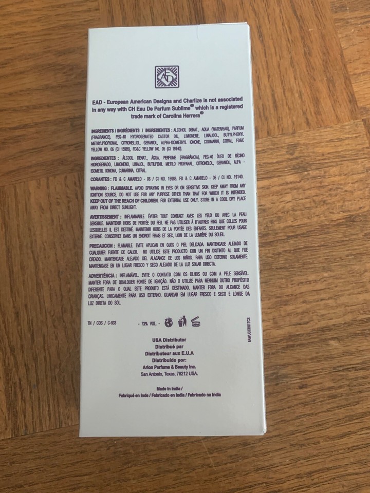 EAD Perfume Charlize 2.5 Fl Oz | eBay