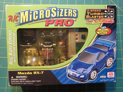 R/C Micro Sizers Pro Mazda Rx7 Remote Control 49MHz 2 Speed MicroSizers ...