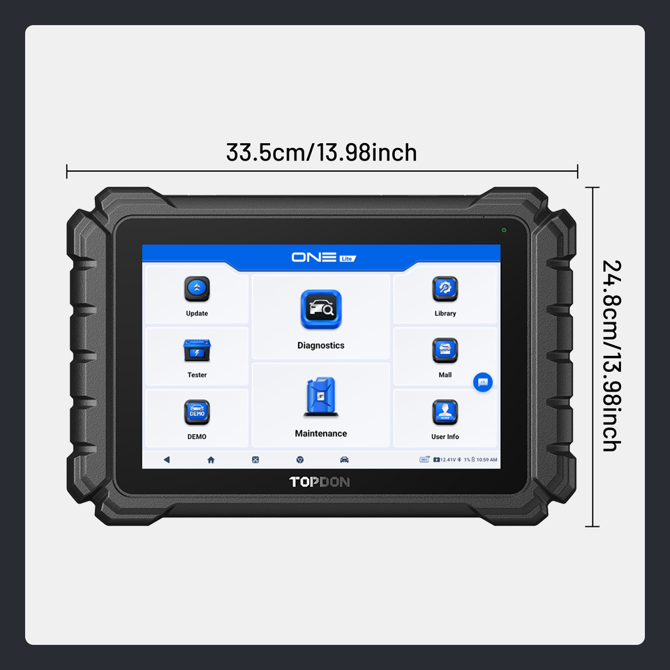 TOPDON ONE Lite Bidirectional Scan Tool ECU Coding, J2534 Pass-Thru ...