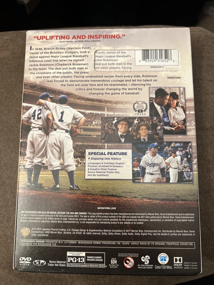 42 The Jackie Robinson Story Dvd Cover
