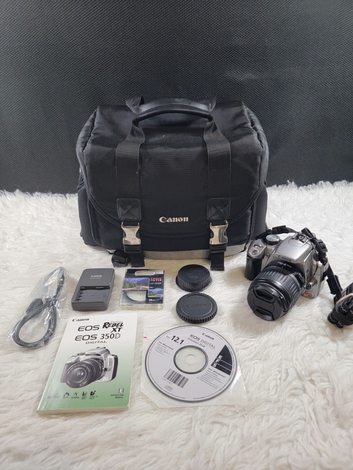 Canon EOS Rebel XT 8MP Digital Camera with EF-S 18-55mm Lens, Bundle ...