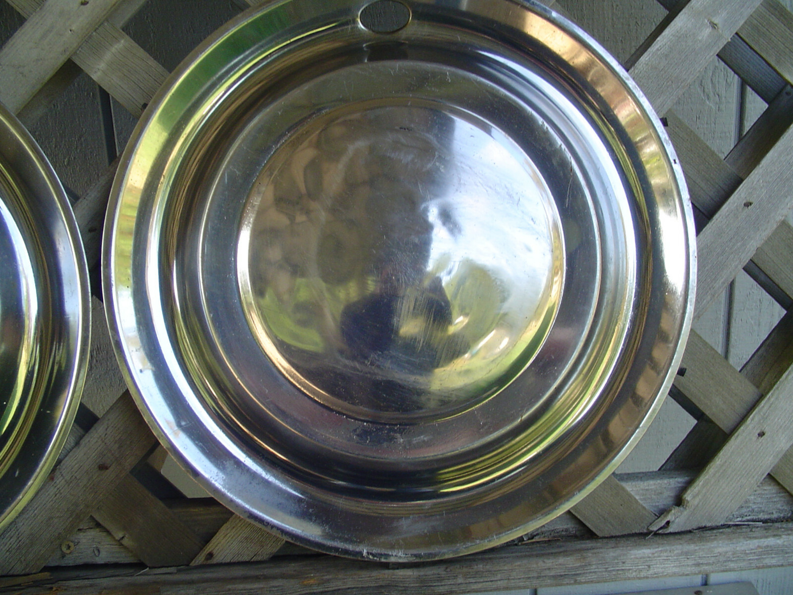 TWO VINTAGE LYON CLASSIC ANTIQUE RAT ROD HUBCAPS WHEEL COVERS CENTER ...