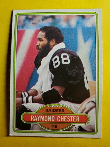 VINTAGE RAYMOND CHESTER #403 OAKLAND RAIDERS - MORGAN ST 1980 TOPPS NFL ...